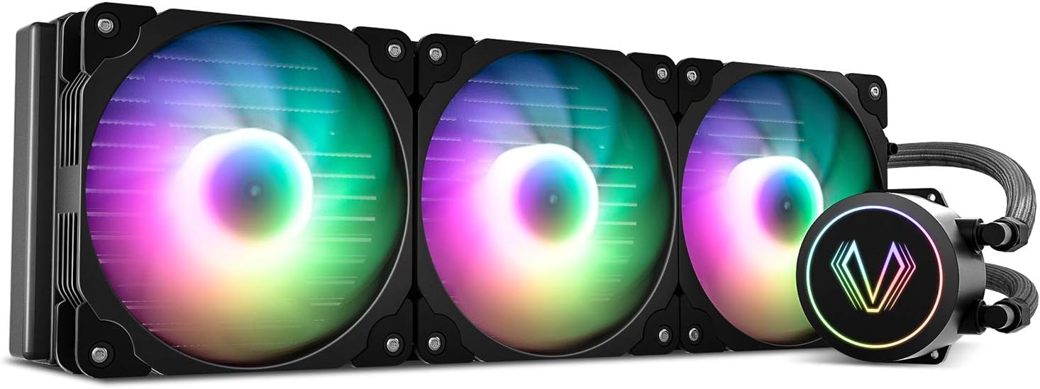 Vetroo V360 360mm Radiator Black Addressable RGB All-in-one AIO CPU ...