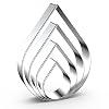 Teardrop/Raindrops Cookie Cutter Set Large - 5 Inch, 4 Inch, 3 Inch, 2 ...