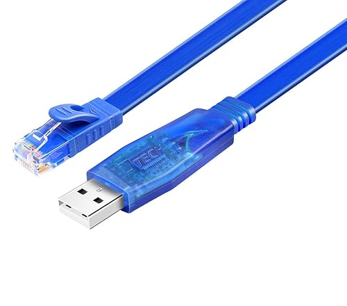DTECH USB Console Cable USB to RJ45 Serial RS232 Adapter with FTDI Chip ...