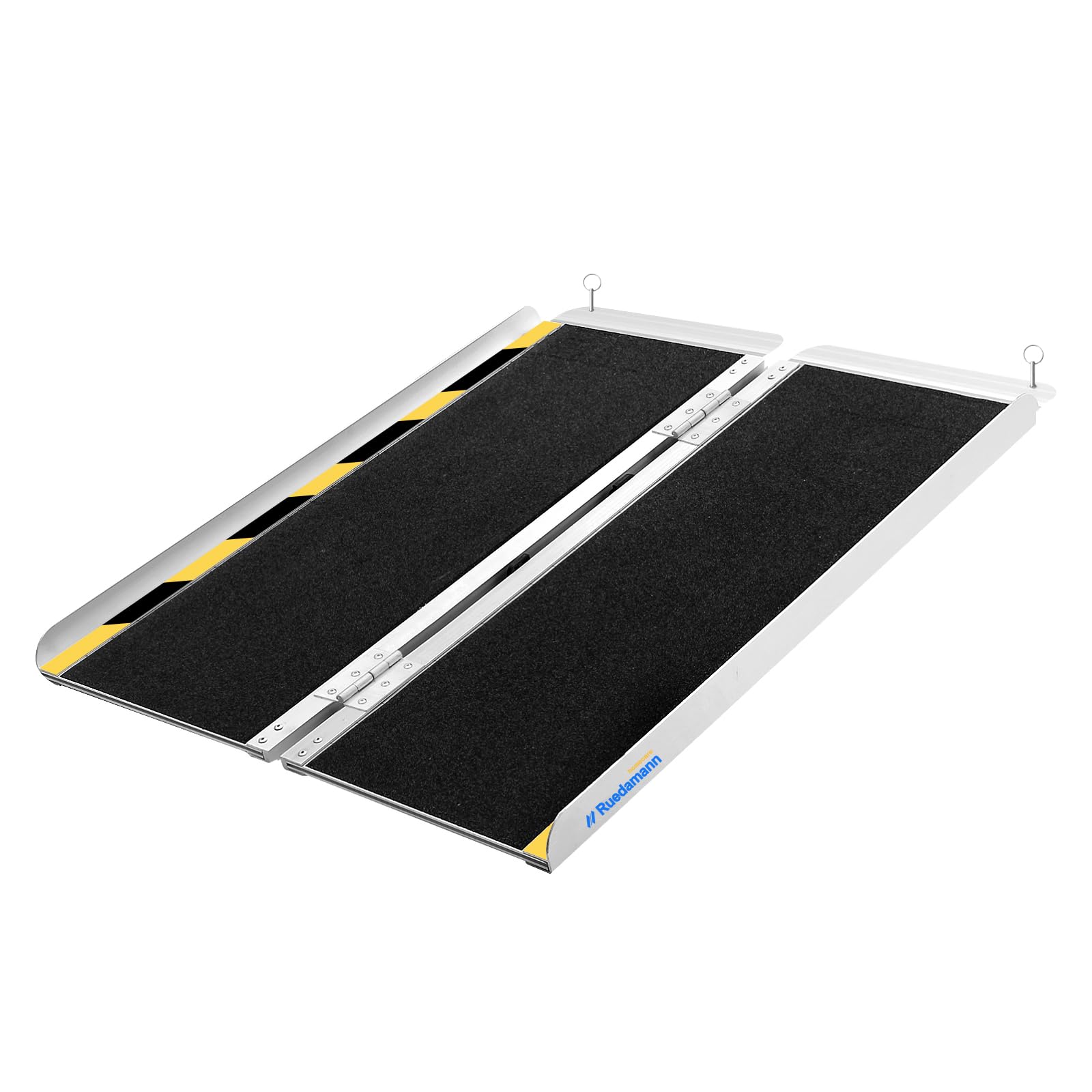 Ruedamann 3'L x 28.1" W, Holds up to 600Lbs, Wheelchair Ramp with Non-Slip Surface, Portable ...