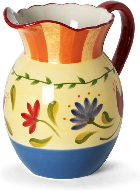 Amazon.com | Pfaltzgraff Napoli Pitcher - Red|Yellow|Orange: Napoli ...
