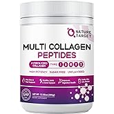 Amazon.com: NATURE TARGET Multi Collagen Peptides Powder - Type I, II ...
