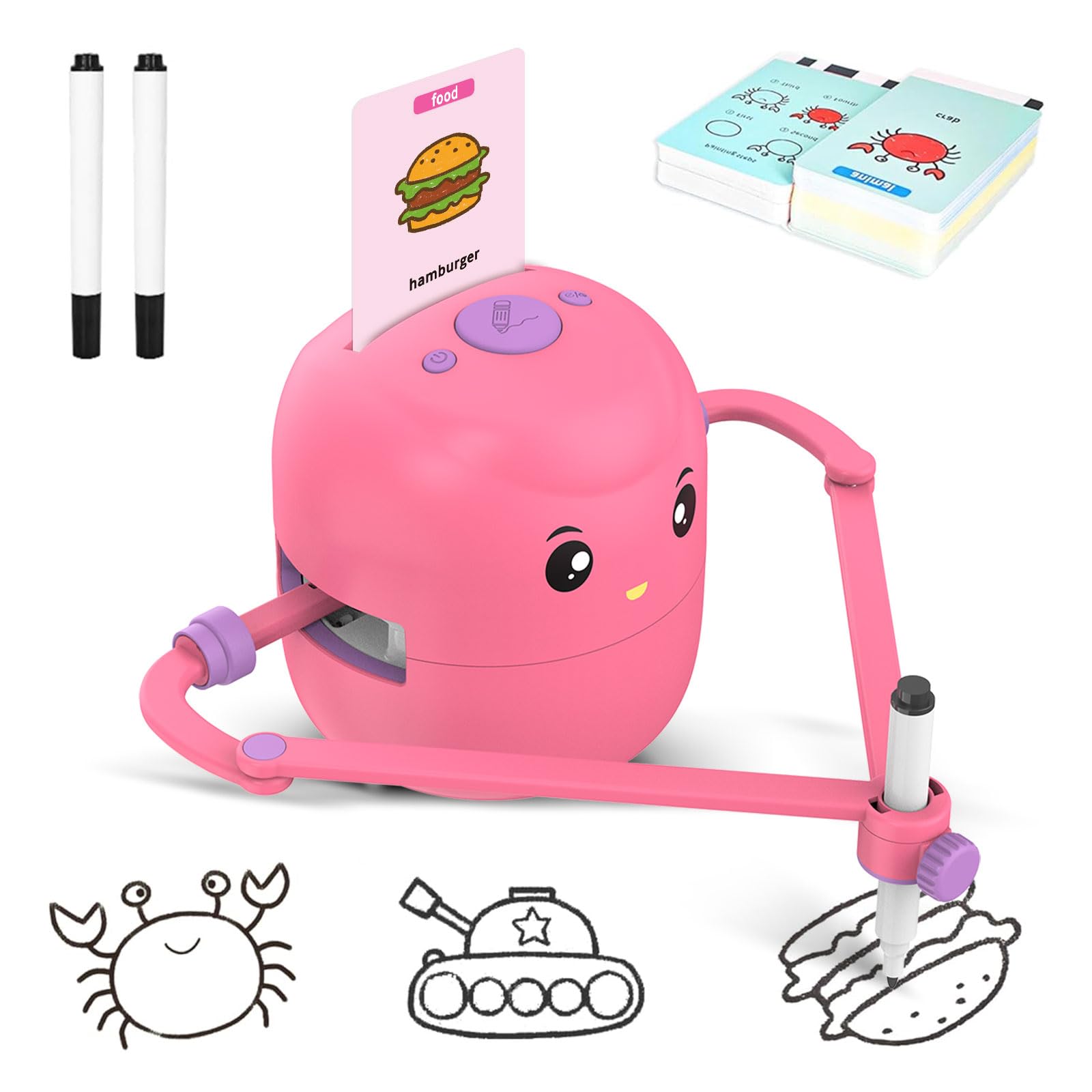 VNSINDDU Interactive Educational Drawing Robot for Kids Learning Toy ...