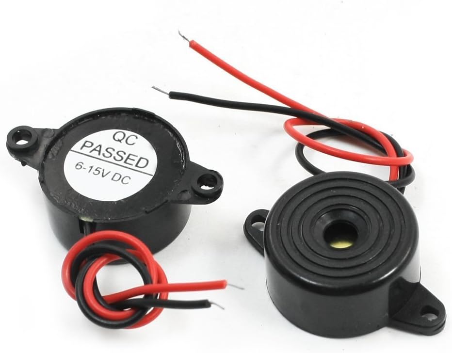 Sourcingmap 2Pcs DC 6-15V HYD-2312 Passive Actif Buzzer d’Alarme ...