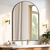 Amazon.com: Arch Mirror 24x36 Inch Bathroom Wall Mirror Black Vanity ...