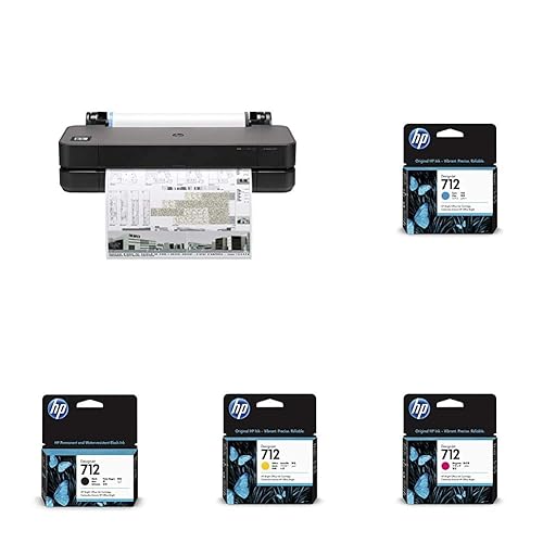 HP DesignJet T210 Large Format Compact Wireless Plotter Printer - 24 ...