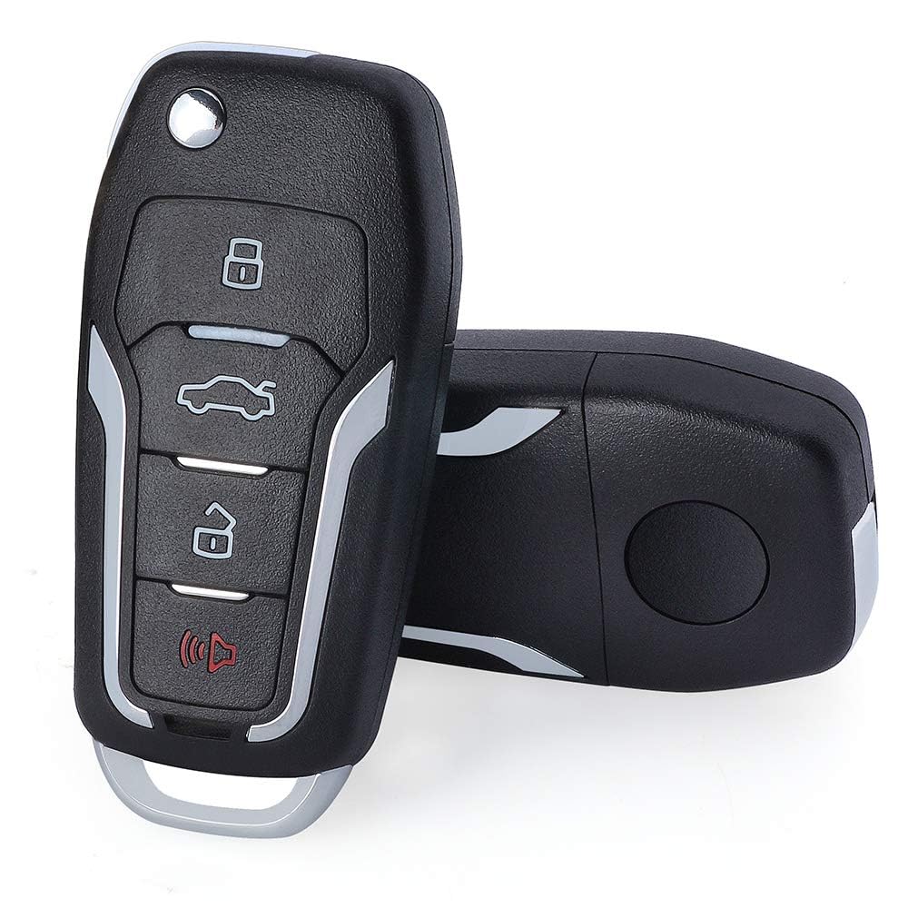 Keymall Keyless Entry Replacement Upgraded Flip Remote Car Key Fob ...