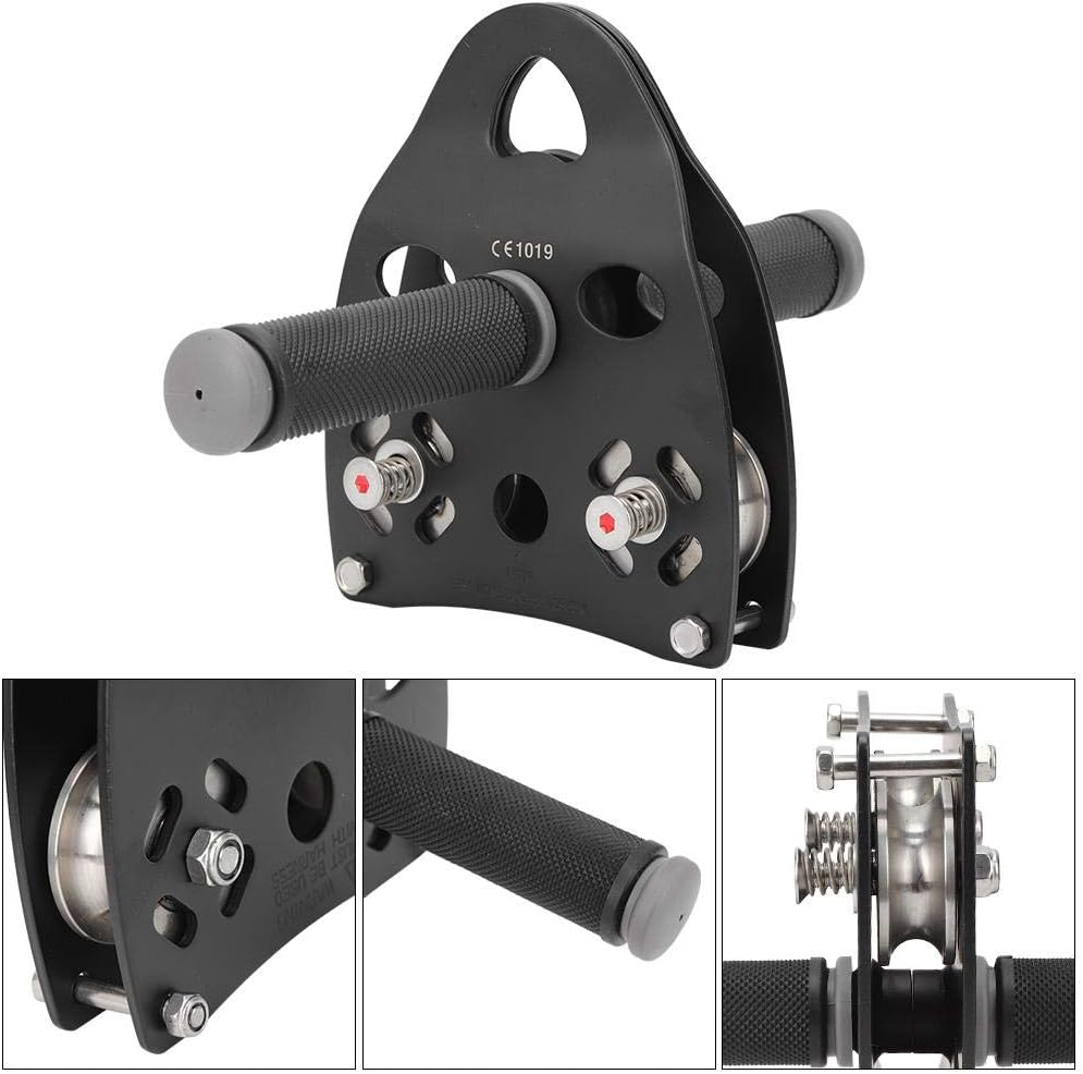 Keenso Outdoor Climbing Cableway Handheld Biaxial Pulley Outdoor ...