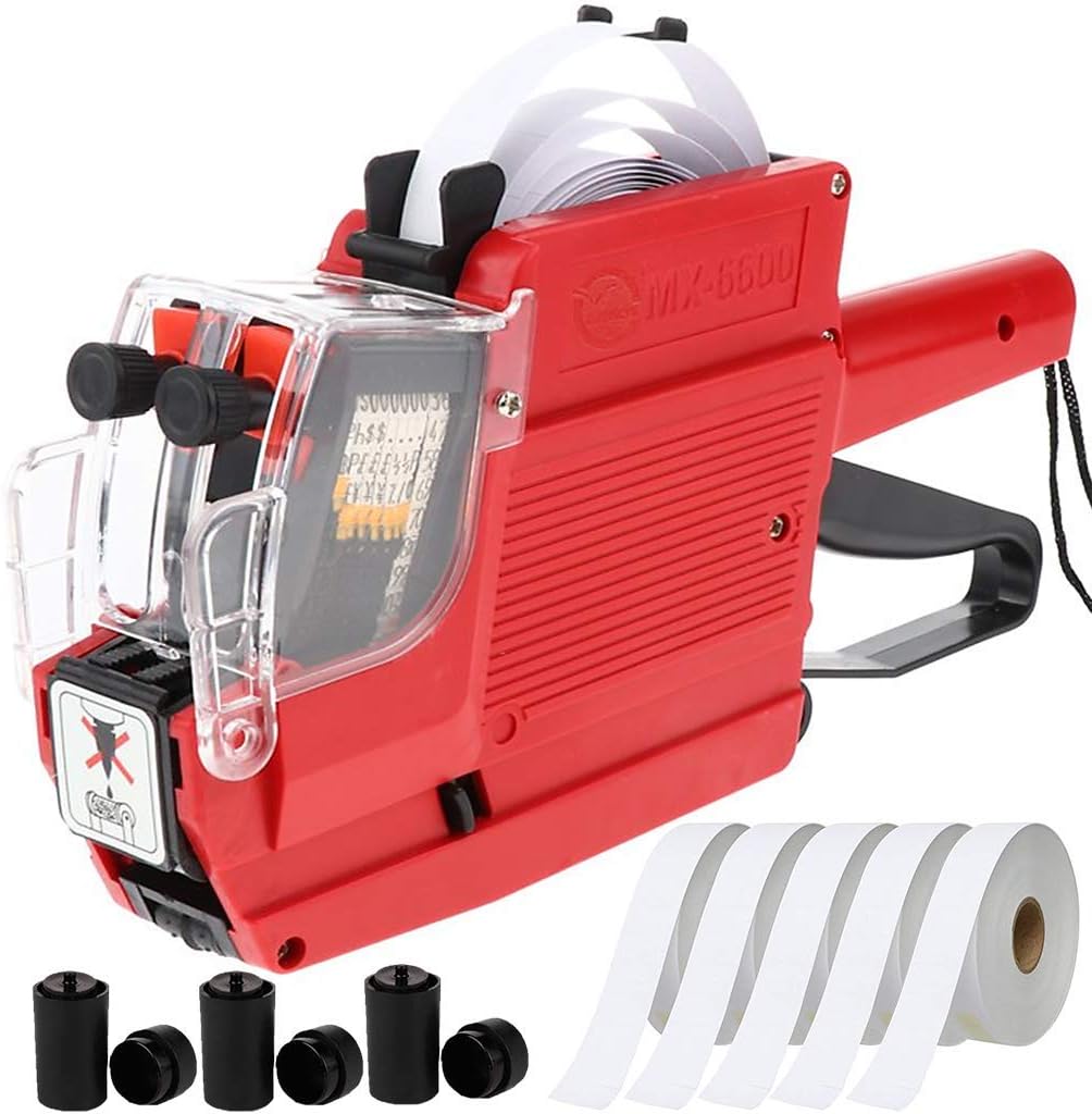Amazon MX6600 Label Maker Machine 2 Line 20 Bit Price Tag Gun Labeler Sticker Maker amazon-mx6600-label-maker-machine-2-line-20-bit-price-tag-gun-labeler-sticker-maker