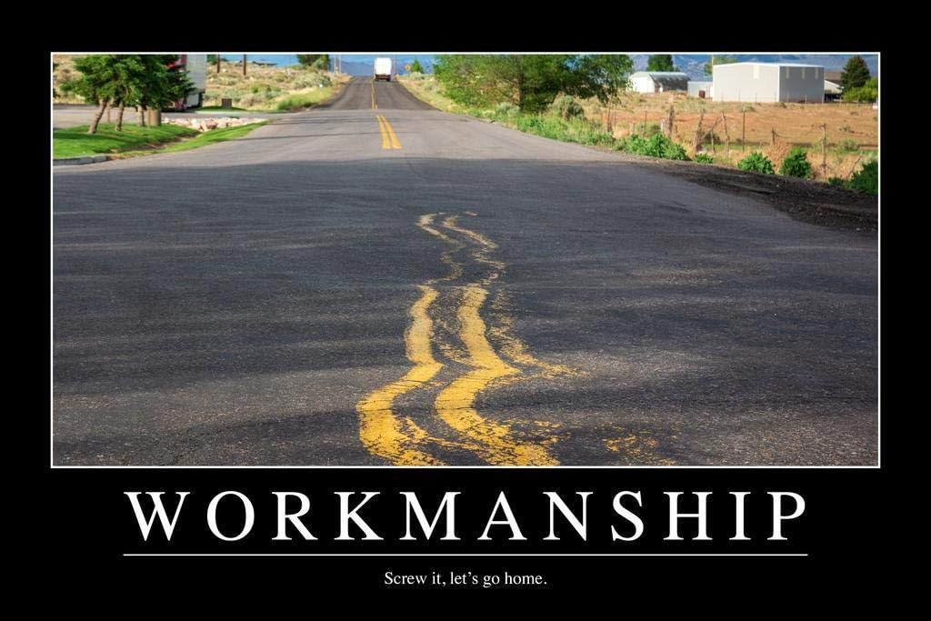 Amazon.com: Workmanship Funny Sarcastic Office Workplace Demotivational ...