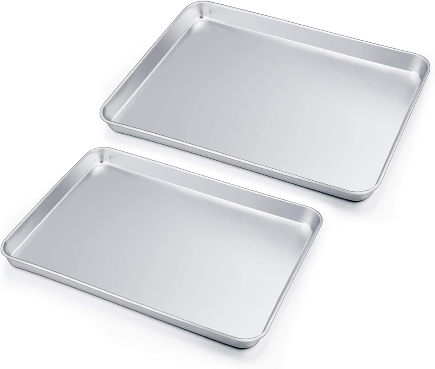 HaWare Backblech, Edelstahl Ofenblech Kuchenblech 2er Set, Rechteckige ...