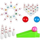 Amazon.com: ArtCreativity Mini Bowling Game, Set of 12, Each Set ...