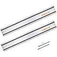 POWERTEC 71387 110" Track Saw Guide Rail Joining Set for Makita or Festool Track Saws Includes ...