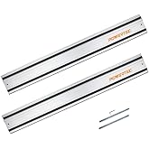 Amazon.com: WEN Cordless 6.5-Inch Track Saw & POWERTEC 71387 110" Track Saw Guide Rail Joining ...