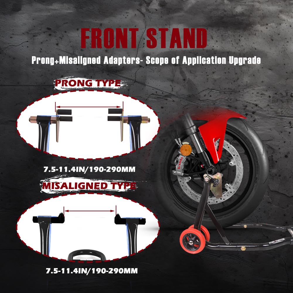 Mua Porotmotor Motorcycle Stands Front Rear, 850lbs Front and Rear ...