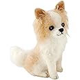 Amazon.com: Hamanaka made of felt wool kit fluffy wool, felt dog Chihuahua (long coat) H441-422 ...