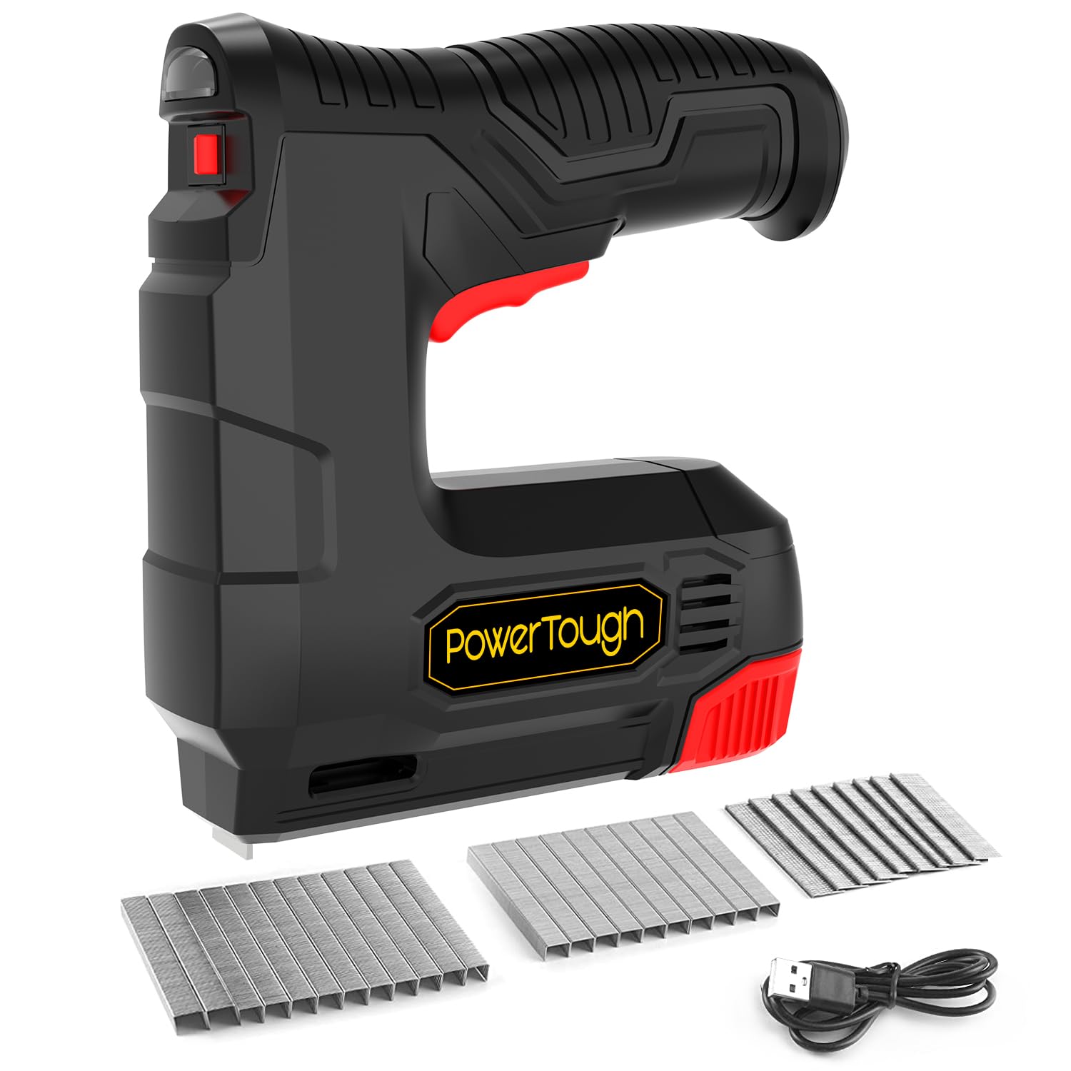 Powertough 4v Electric Cordless Staple Gun 2 in 1 Cordless Stapler, 1 ...