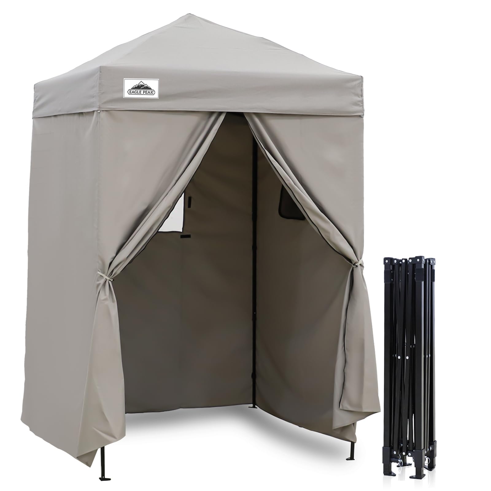EAGLE PEAK Flex Ultra Compact 5x5 Pop-up Canopy, Sun Shelter, Changing ...