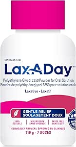 LAX-A-DAY Powder Laxative - No Taste, No Grit, No Sugar - Clinically ...