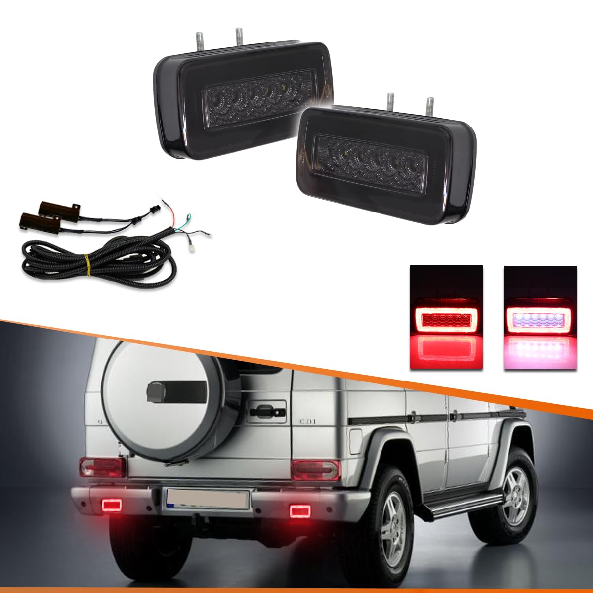 Mua ADIIL Smoked Lens 3-In-1 LED Backup Lights Reverse lights Kit Rear ...