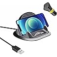 Amazon.com: POLMXS Wireless Charger car Mount Charging pad Fast Wireless Phone Charger Charging ...