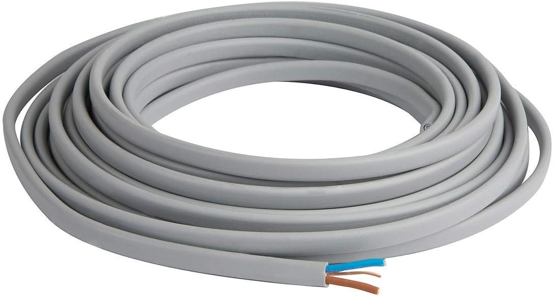 6242Y Grey 4.0mm 32 Amps 3 Core Twin & Earth Grey Cable PVC Insulated ...