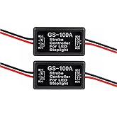 Amazon.com: 2PCS 6V-30V GS-100A LED Brake Light Flasher with Pre-Wired,Universal Pulsing Strobe ...
