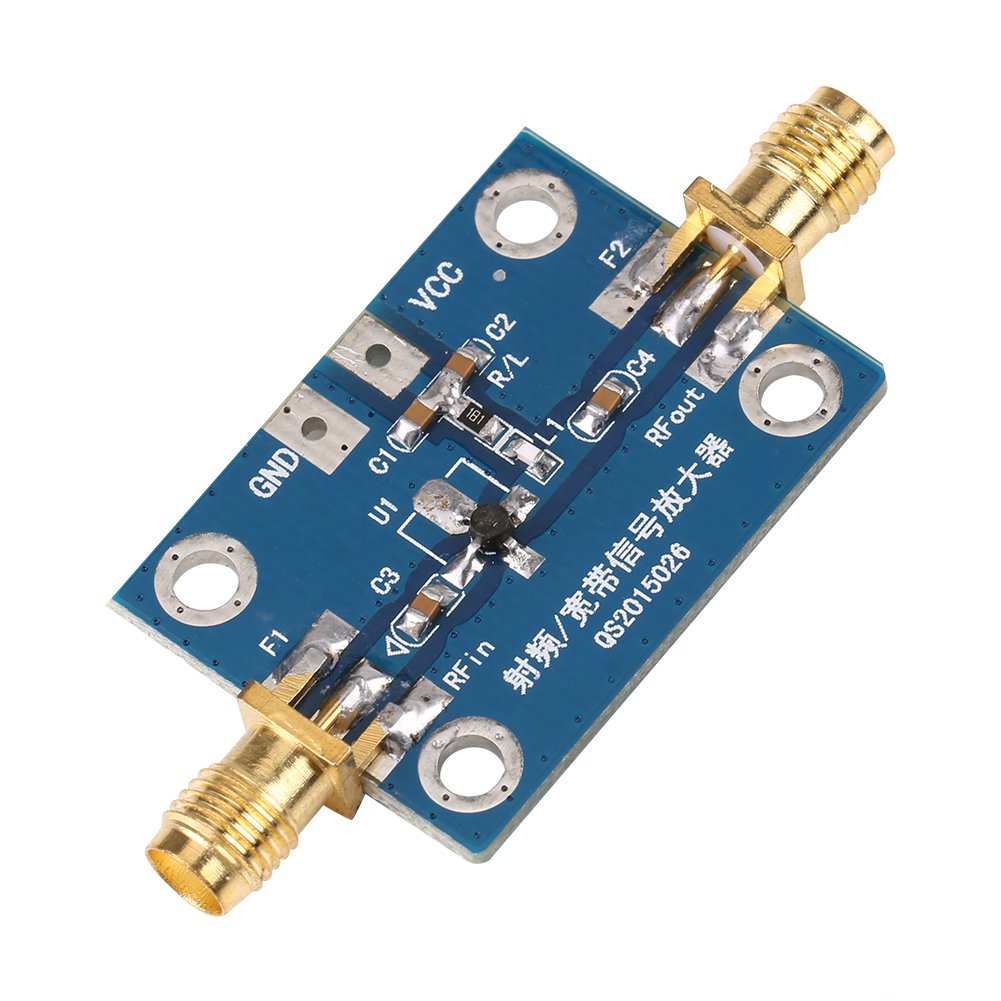 1MHz-2000MHz RF Wideband Amplifier 30dB Gain Low Noise Broadband Amplifier LNA Board Module ...