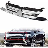Amazon.com: munirater Front Upper Mesh Grille Grill Strip Trim Black ...