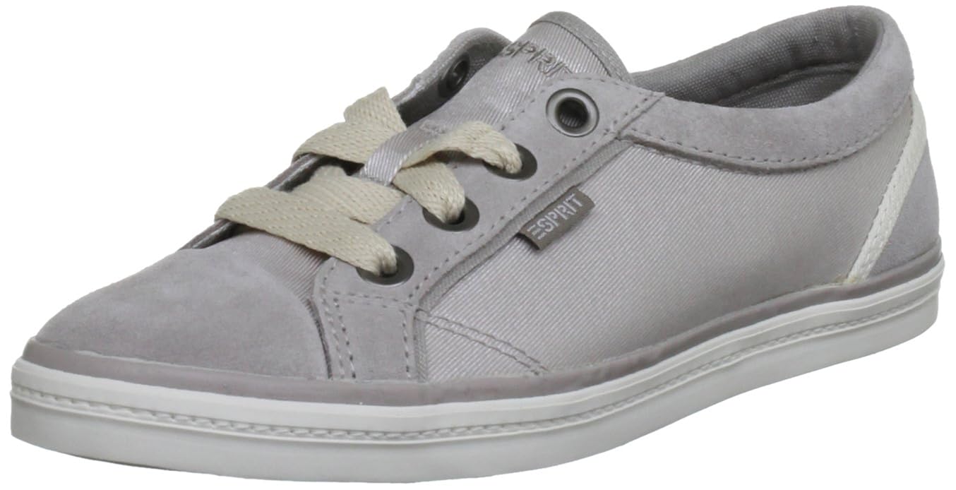 ESPRIT Shoes Women's Matilda Stone Grey Lace Ups Trainers P13105 8 UK ...