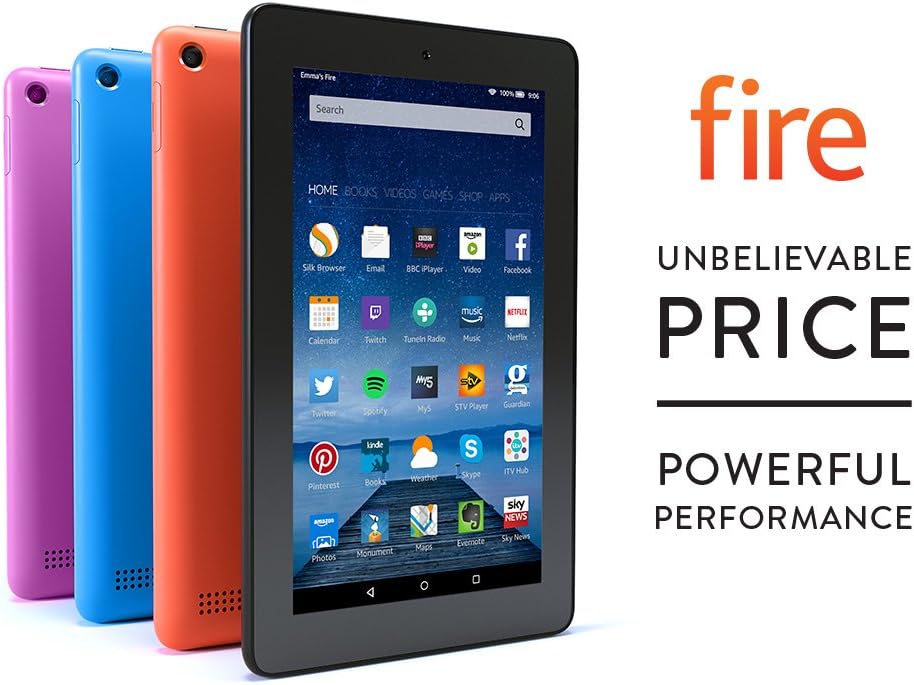 Fire Tablet, 7" Display, Wi-Fi, 8 GB (Black) - (Previous Generation ...