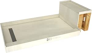 Tile Redi USA - Base’N Bench RT4248L-BN3-RB42-KIT Tileable Shower Pan ...
