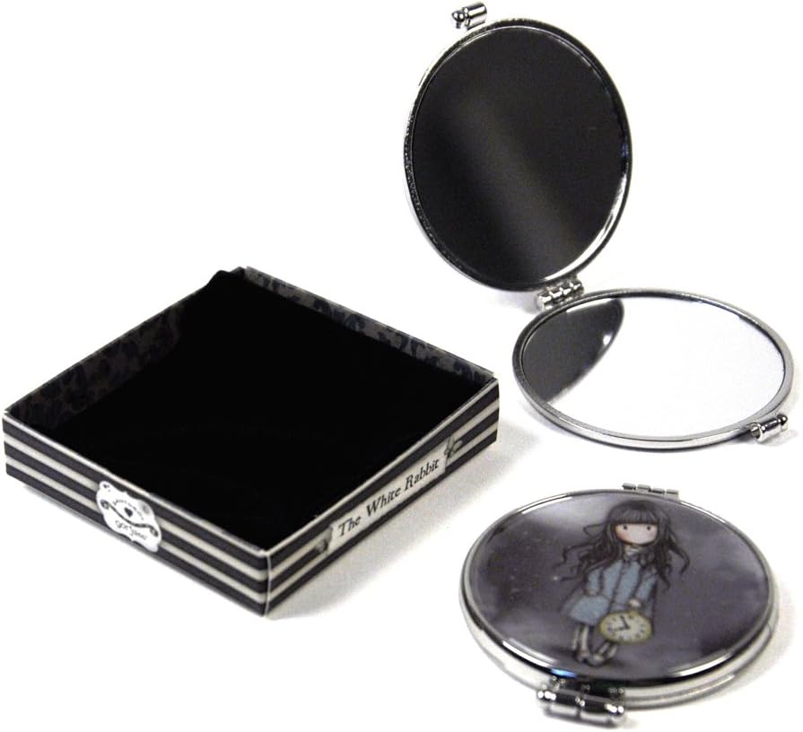 Gorjuss The White Rabbit Pocket Mirror & Pouch – BigaMart
