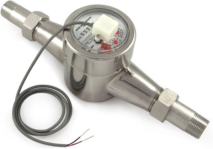 3/4" Water Meter - Stainless Steel, Pulse Output: Amazon.ca: Home & Kitchen