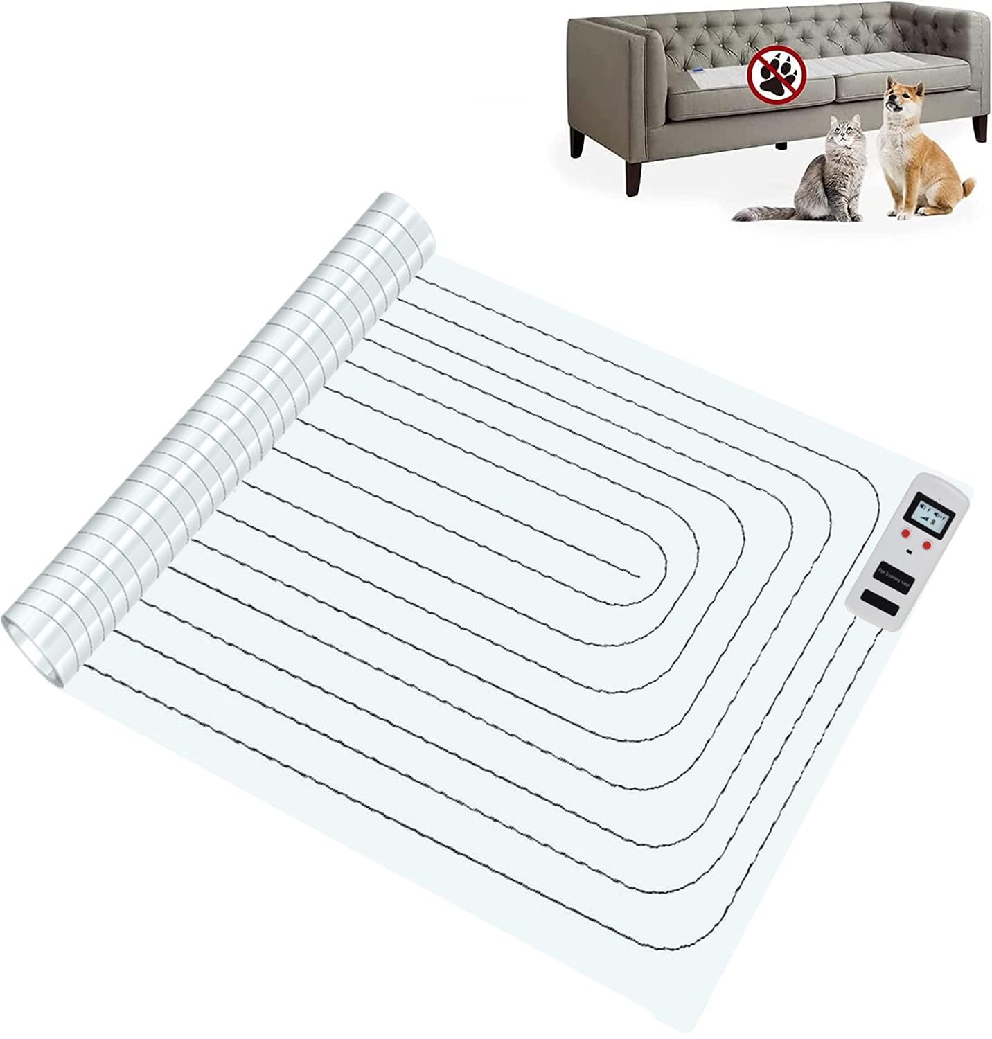 SEERWAY Scat Pet Shock Mat Indoor Upgraded, Safe Shock Training Pads ...