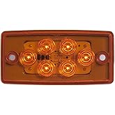 Amazon.com: Maxxima M27011Y Amber LED Chrome Upper Cab Marker Light ...