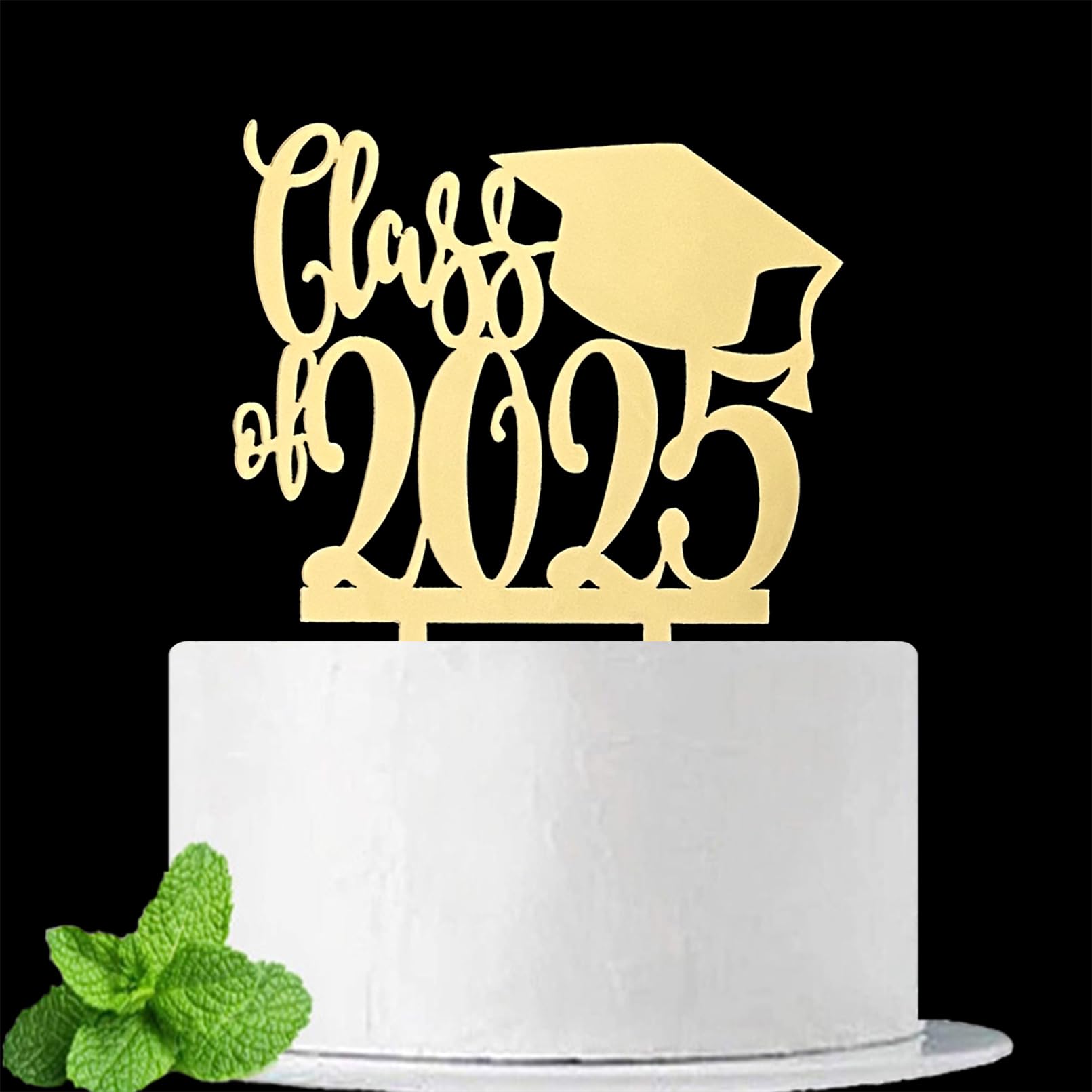 JIEEIN Class of 2025 Cake Topper, Congrats Grad Cake Topper, 2025 ...