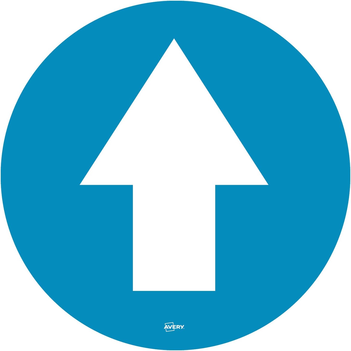 Avery Blue Arrow Circular Floor Decal, Self-adhesvie Round Floor ...