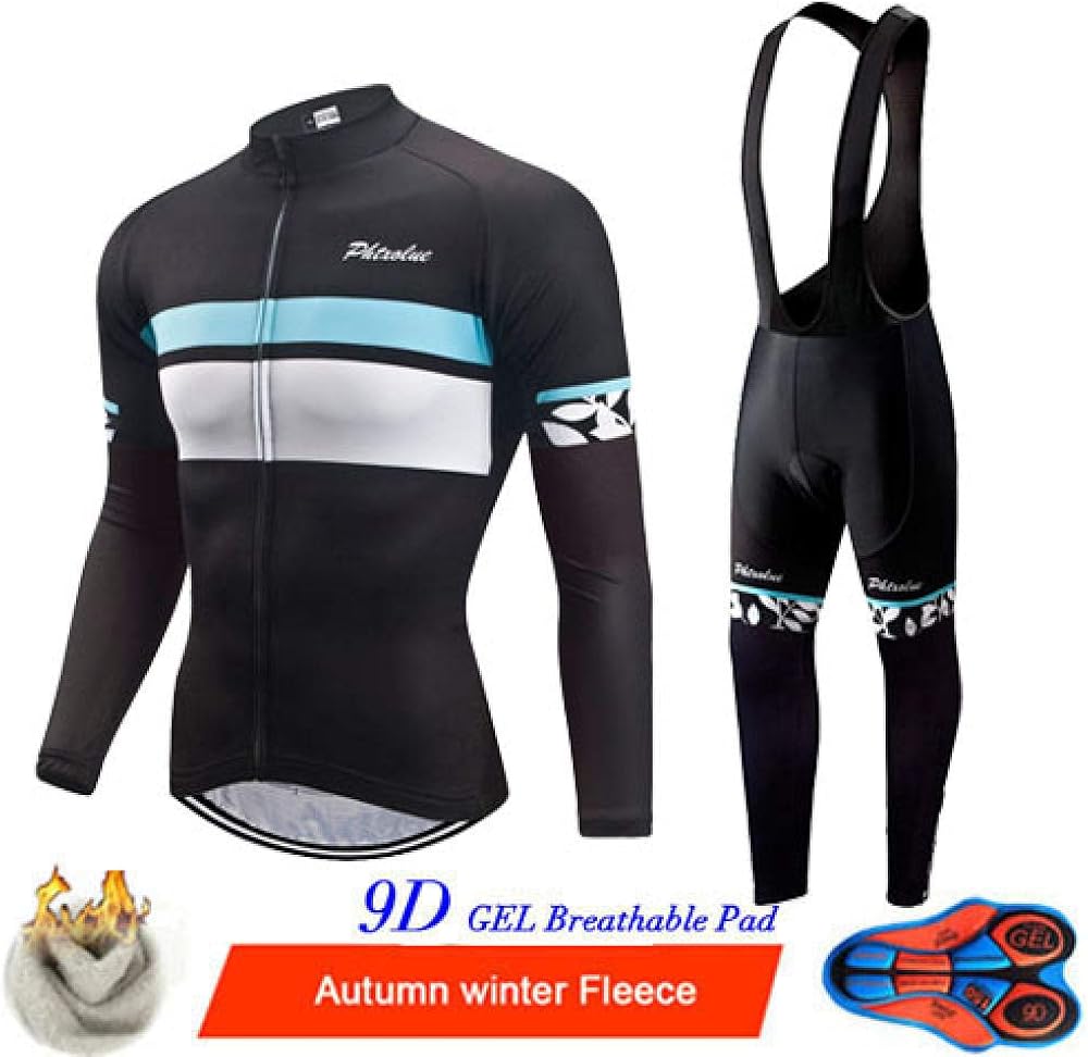 GTVVV Winter warme Fleece-Fahrradbekleidung Herrenfahrrad ...