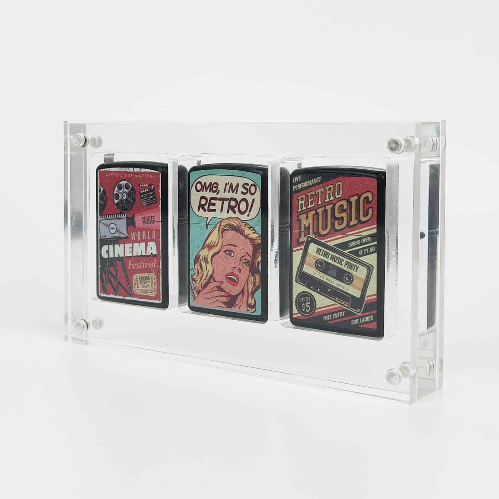 Clear Lighter case,Acrylic Lighter Display case Desktop ?Clear Lighter ...