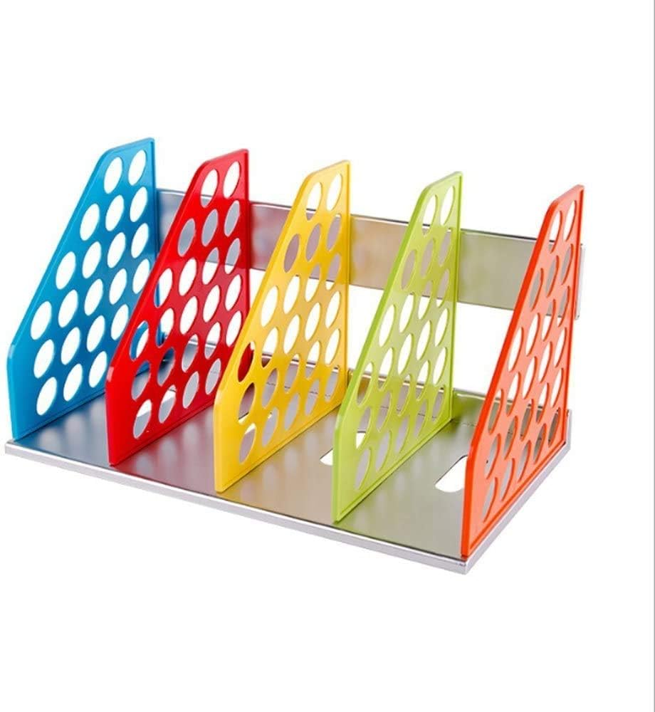 Detachable Colored Desk Storage Rack File Holder Tray 4 Section Desktop ...