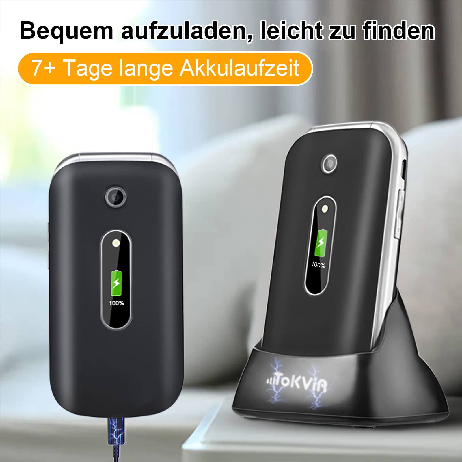 Mua Folding Mobile Phone for Seniors without Contract with Large 2.4 ...
