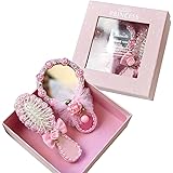 3 pc Silver Chrome Girls Vanity Set Comb Brush Mirror.: Amazon.co.uk ...