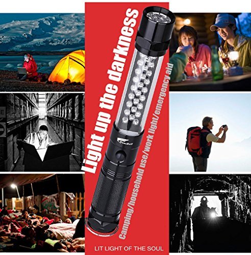 Hausbell Multifunctional LED Flashlight Torch 3-in-1 Auto Emerangcy ...