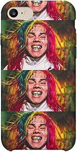 6ix9ine Rapper Rainbow Hair Teeth_MA0707 For iPhone XR Protective Phone ...