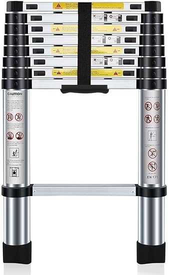 EQUAL 6 ft Portable and Extension Aluminium Telescopic Ladder for Home ...