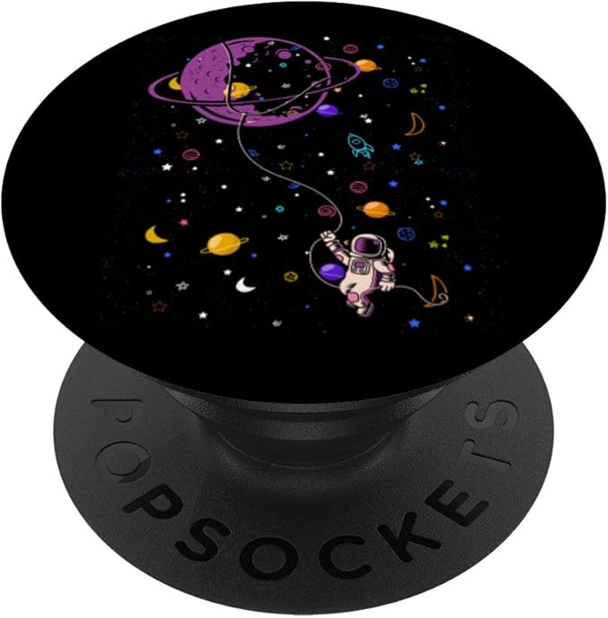Kids Gift Space Travel Science Planet Balloon Astronaut PopSockets ...