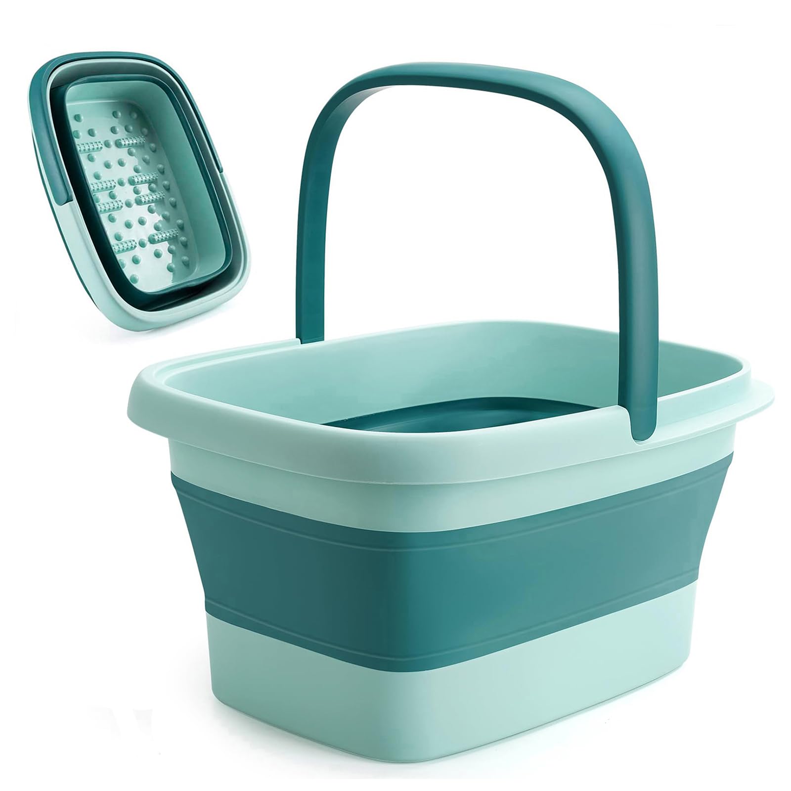Collapsible Foot Bath Soak Tub with Handle: 15L/4 Gallons Extra Large ...