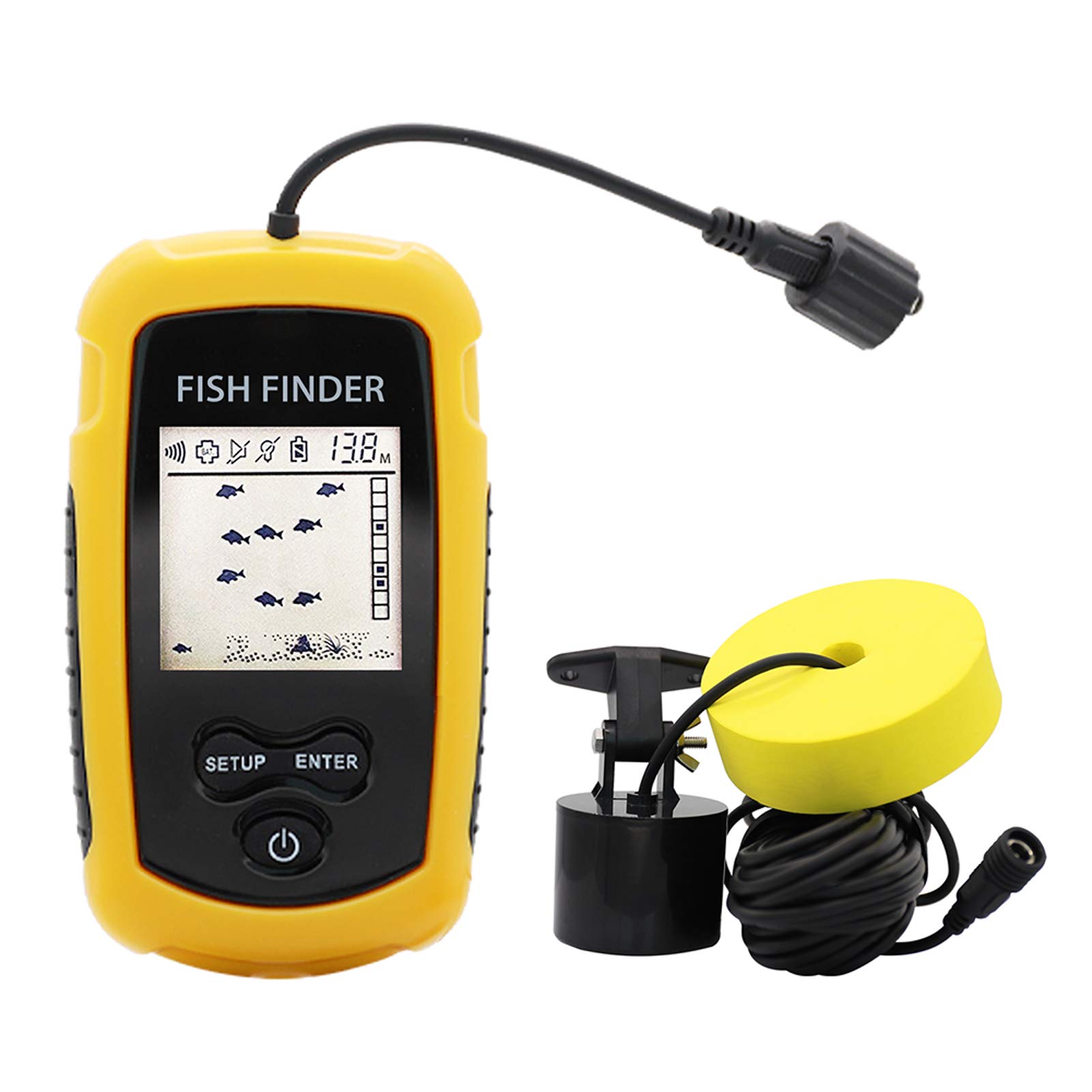 Mua Portable Fish Finder, Water Handheld Fish Detector Device Ice Kayak Fishfinder Shore Boat ...