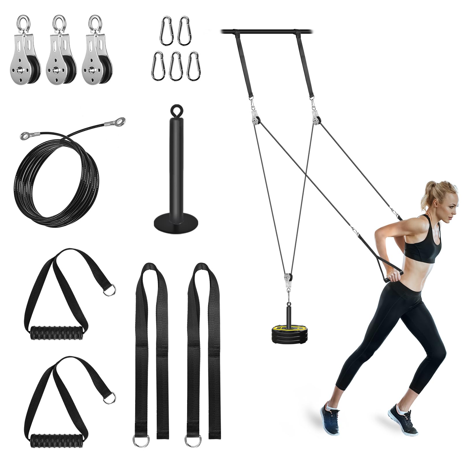 Mua Weight Cable Pulley System Gym, Cable Weight Pulley System ...